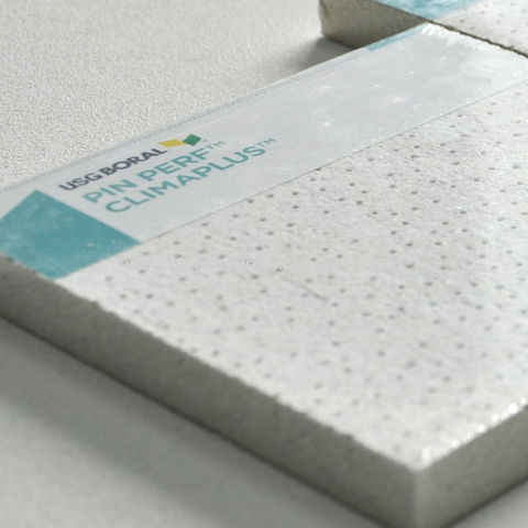 USG Boral Pin Perf climaplus acoustical ceiling board, mineral fiber ...