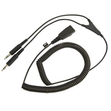 Buy Wholesale China Jabra Quick Disconnect (qd) To Dual 3.5mm Cable For ...