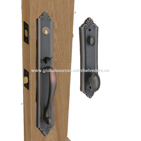 Solid brass entry tubular gate lock, door lock gate lock entry lock ...