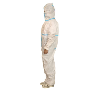 Non-woven Full Body Coverall Disposable Isolation Clothing Suit ...