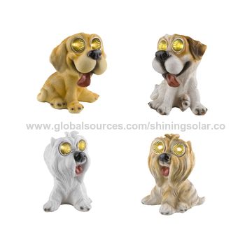 Buy Wholesale China Solar Powered Dog Outdoor Led Garden Light Decor ...