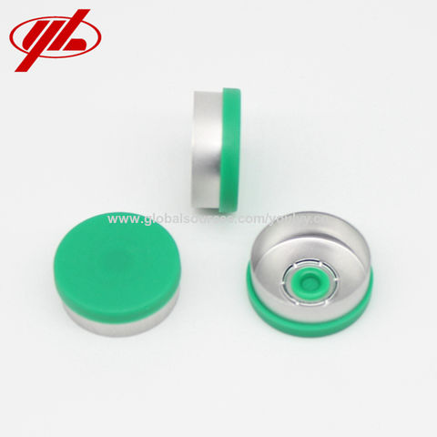 Buy Wholesale China Top Seal For Vial 20mm Bottle Covers Flat Green ...