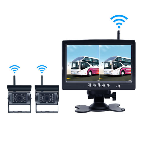 China 7-inch wireless rear view camera for bus backup camera wireless ...