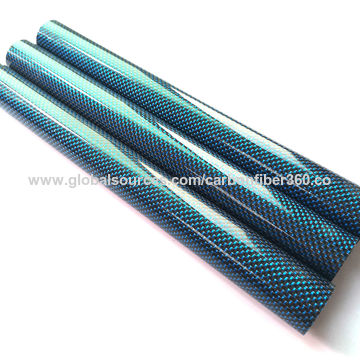 China20.0MM 3K Plain Glossy Colored Carbon Fiber Tube on Global Sources