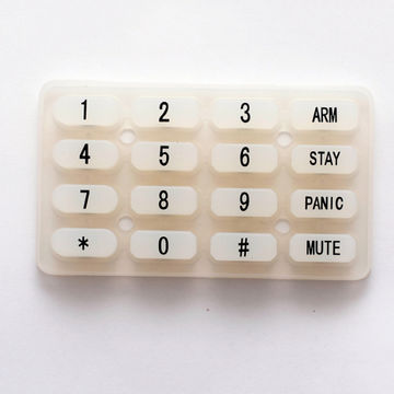 Customize various band silicone rubber keypads pos key backlit keypad ...