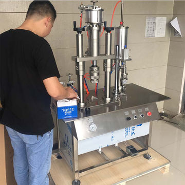 Breathing Fresh Air / Oxygen Filling Machine For Tin Plate Cans ...
