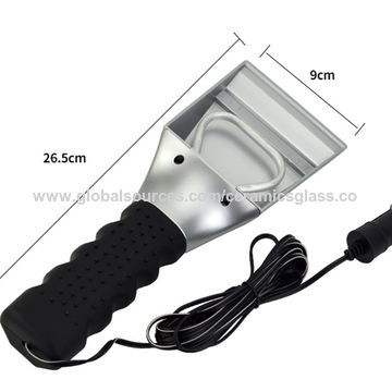 Heated Snow Ice Scraper For Car, Electric Heated Auto Windshield Window ...