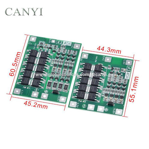 4S 40A16.8V Li-ion Lithium Battery Charger Protection Board 18650 BMS ...