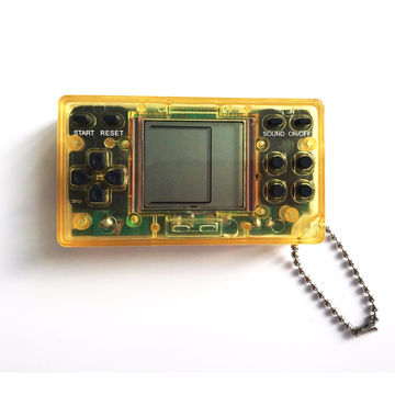 Classic handheld game player with ball chain built in 26 kinds of brick ...