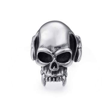 Buy Wholesale China Fashion Design Stainless Steel Titanium Skull Ring ...