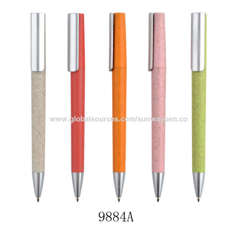 Wheat strawer pen, eco friendly pen, wheat strawer Promotional Gifts ...