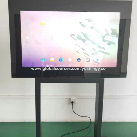 Movable outdoor display 32" 43" 55" 65" 75" digital signage with wheel ...