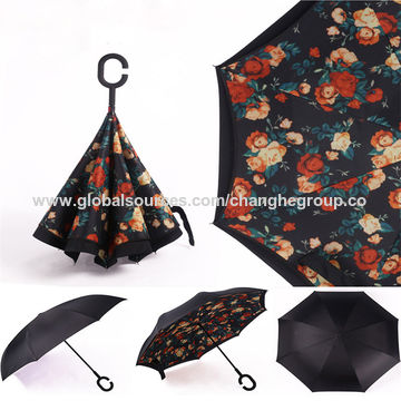 Buy Wholesale China Double Layers Customized Reverse Inverted Umbrella ...