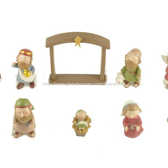 Buy Wholesale China New 6cm Polystone Nativity Set Religious Statue ...