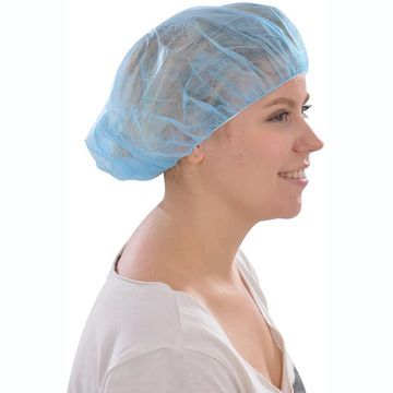 Surgical Bouffant Caps for Women Non-Woven Head Cover Hat Elastic Latex ...