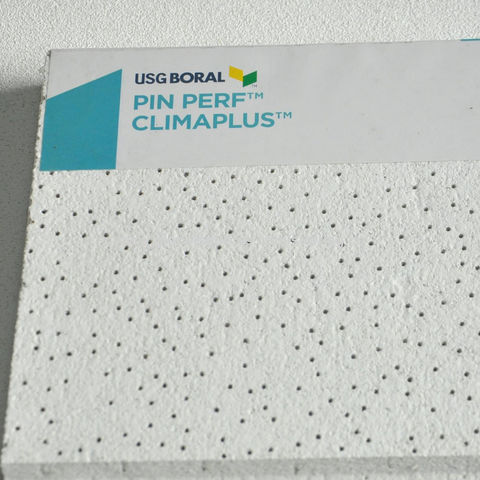 USG Boral 14mm Pin Perf climaplus acoustical ceiling board, mineral ...