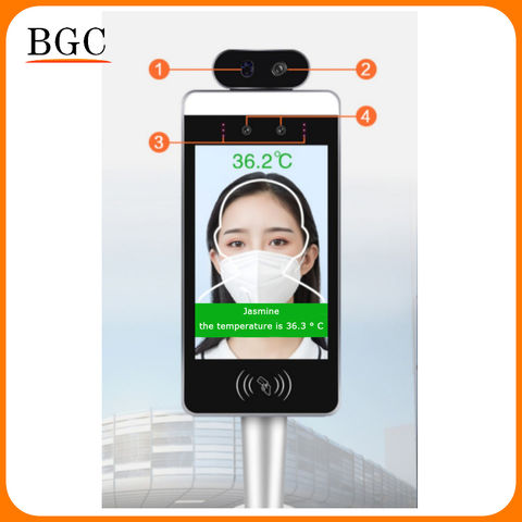 ChinaBGC-digital signage 8 inch face recognition attendance machine ...