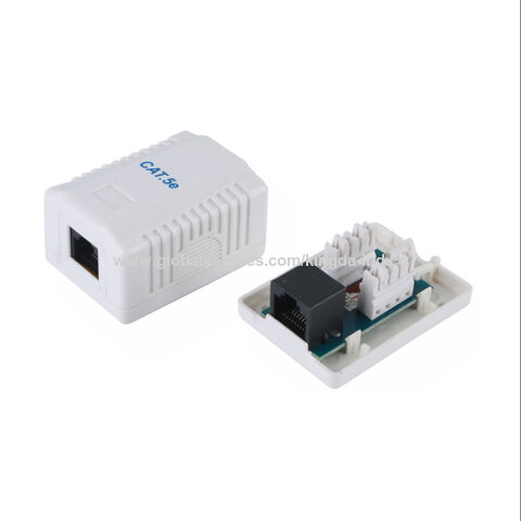 Surface Mount Box, RJ45, 8P8C UTP/STP CAT5E/CAT6/CAT6A, CE, RoHS, UL ...