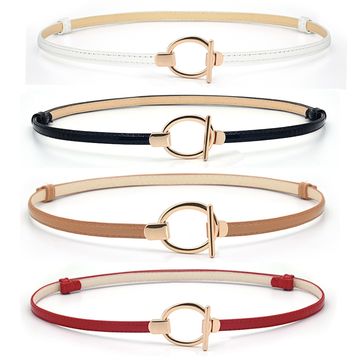 Buy Wholesale China Round Buckle Small Waist Belt Fashion Adjustable ...