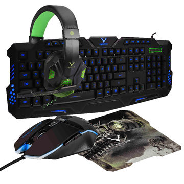 Buy Wholesale China Gaming Set 4 In 1 With Led Ligths & Gaming Combo at ...
