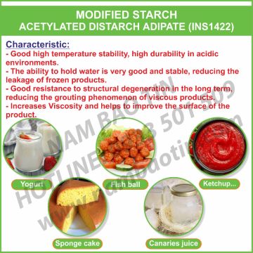 Acetylated Distarch Adipate (ins 1422), Modified Starch - Buy Vietnam ...