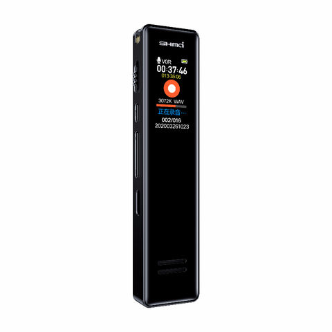 0.9" TFT Slim digital voice recorder with good quality speaker ...