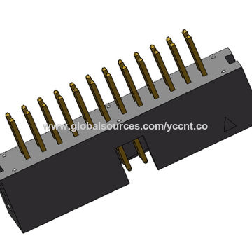 Buy Wholesale China 2.54mm Box Header, Double Row Straight & Box Header ...