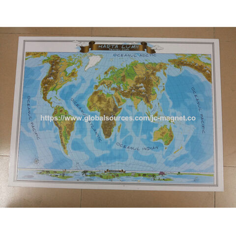 New design magnetic map for kids education learning, magnet map ...