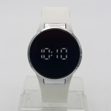 Buy Wholesale China 2021 Round Style Led Digital Watch With Silicone ...