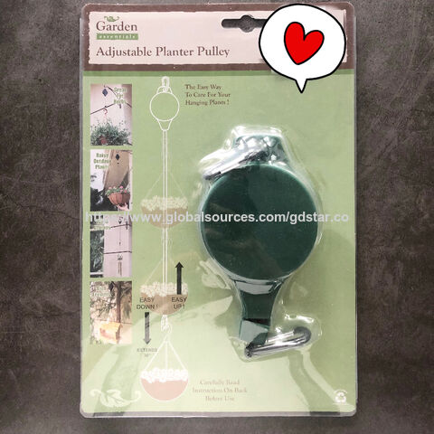 Buy Wholesale China Retractable Plant Pulley Adjustable Hanging Rope ...