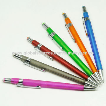 Plastic Mechanical Pencil, Transparent Barrel with Eraser at Top for ...