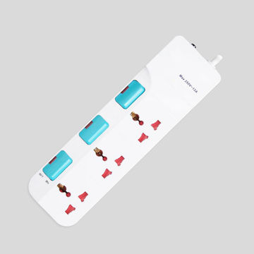 Buy Wholesale China 3 Way Universal Extension Socket With Individual ...