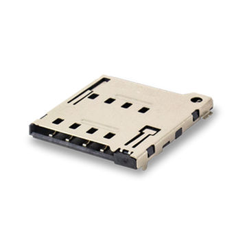 Buy Wholesale Taiwan Micro Sim Card Connector, Push-push Type, 8 Pin ...