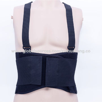 Elastic Industrial Back Brace With Mesh Clothing And Four PP Plastic ...