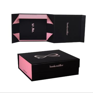 Folded gift boxes, made of rigid cardboard and save space for shipping ...