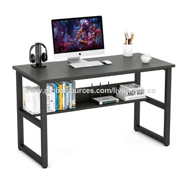 2-layer 55.1" KD Charming Computer Desk for Home office, Home office ...