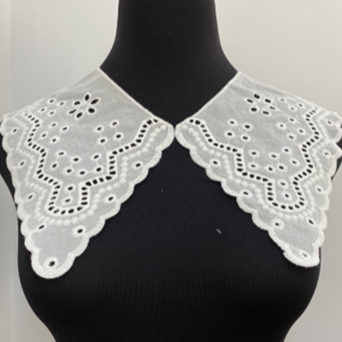 China Neck cotton lace trim for garment clothes and dress on Global ...