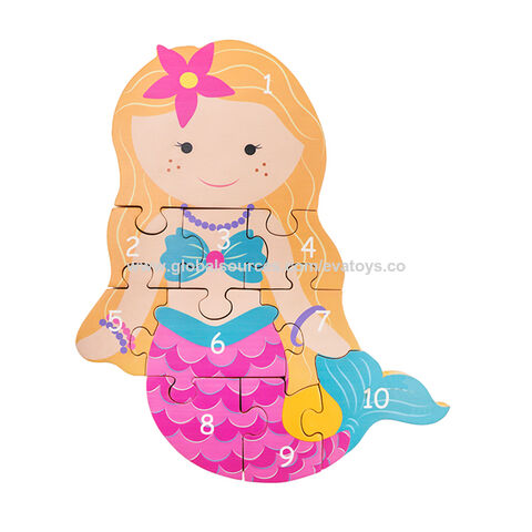 Buy Wholesale China Customize Lovely Wooden Mermaid Jigsaw Puzzle For ...