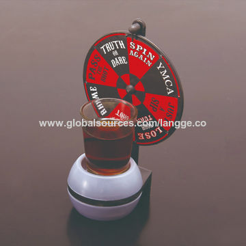 China LANGGE Tabletop Spin The Shot Drinking Wheel Games Wheel Of Shot ...