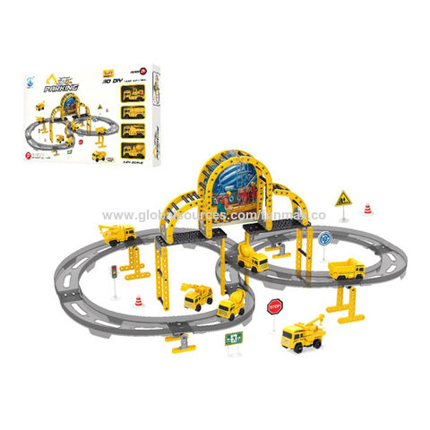 Buy Wholesale China Engineering Building Block Track Parking w/4pcs ...