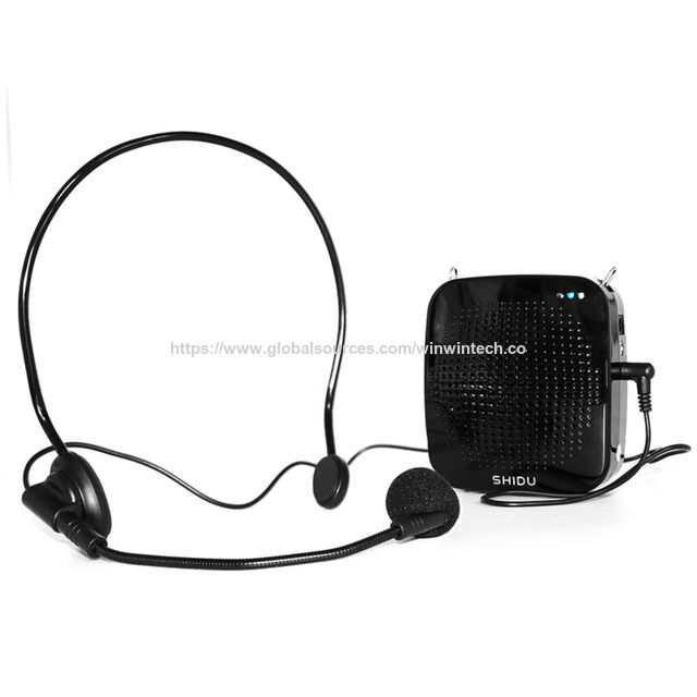 Portable Rechargeable Mini Voice Amplifier with Wired Microphone ...