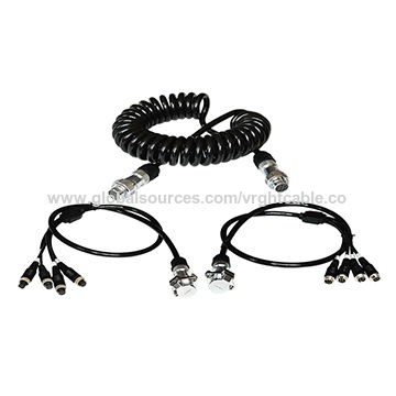 Buy Wholesale China Four Cameras Rear View Camera Trailer Vehicle Cable ...