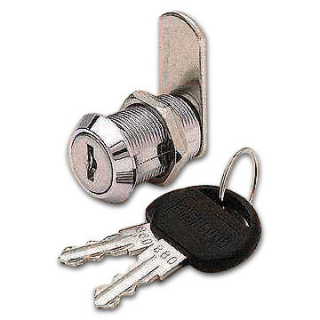 Chrome-plated Lock with Two Key Accessories and Click Sound, Chrome ...