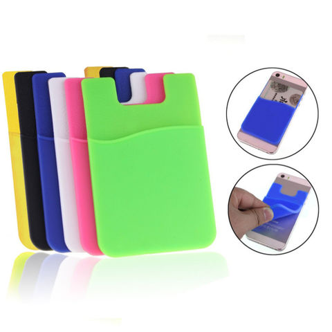 Buy Wholesale China Silicone Card Holders Easily Attaches To The Back ...