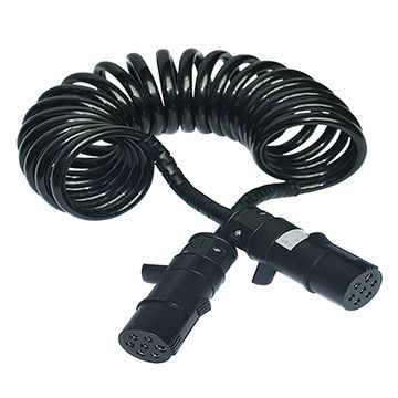 Seven Cores Rear View Retractable Winding Trailer Cable, 7 cores ...