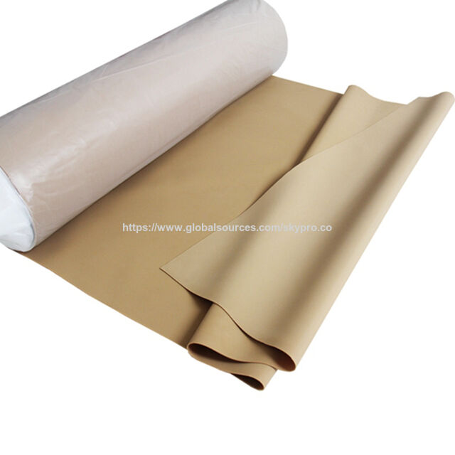 Anti slip tan yellow natural gum rubber sheet, natural gum rubber sheet ...