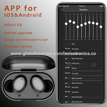 Bluetooth earbuds with APP for Android IOS,Adjust EQ, Online upgrade ...