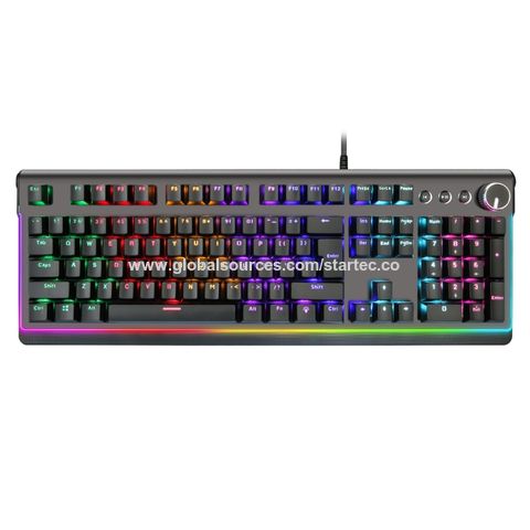 Rgb Mechanical Keyboard With Led Running Aside, Side Rgb Lighting ...