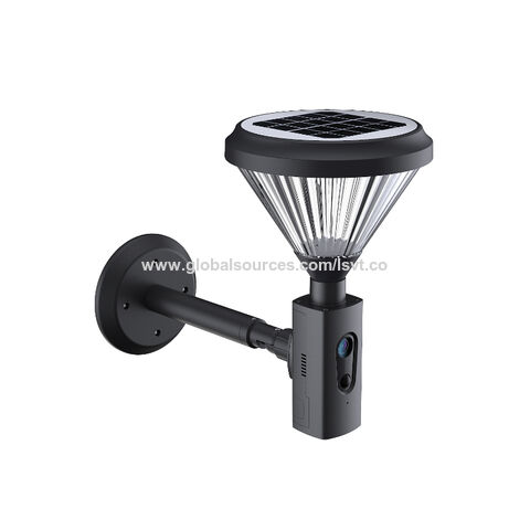 Smart Home Outdoor Garden 1080P IP66 Two Way Talk Siren Alarm Solar ...