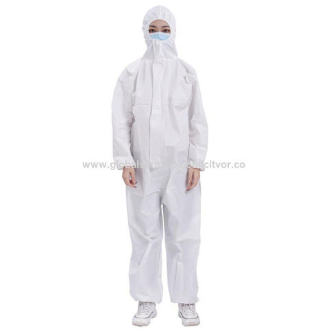 Buy Wholesale China 100% Polypropylene White Disposable Coverall ...